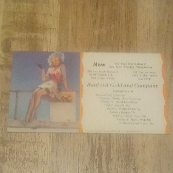 American Vintage | Art | 9560s Elvgren Pin Up Advertising Blotter On ...